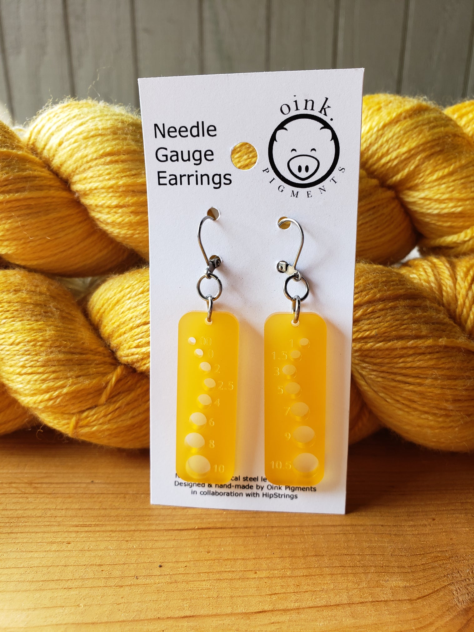 Needle Gauge Earrings – Oink Pigments