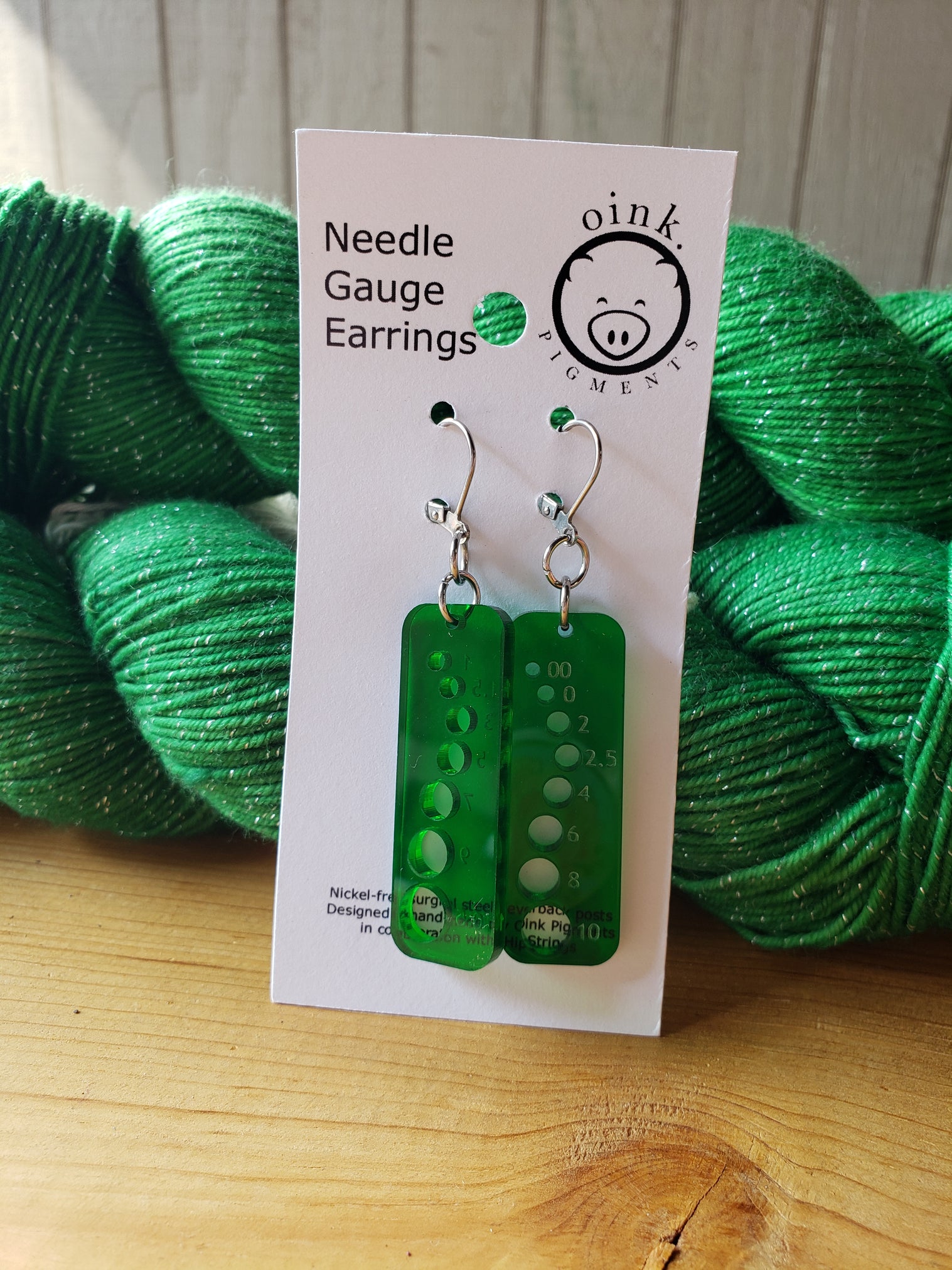 Needle Gauge Earrings – Oink Pigments