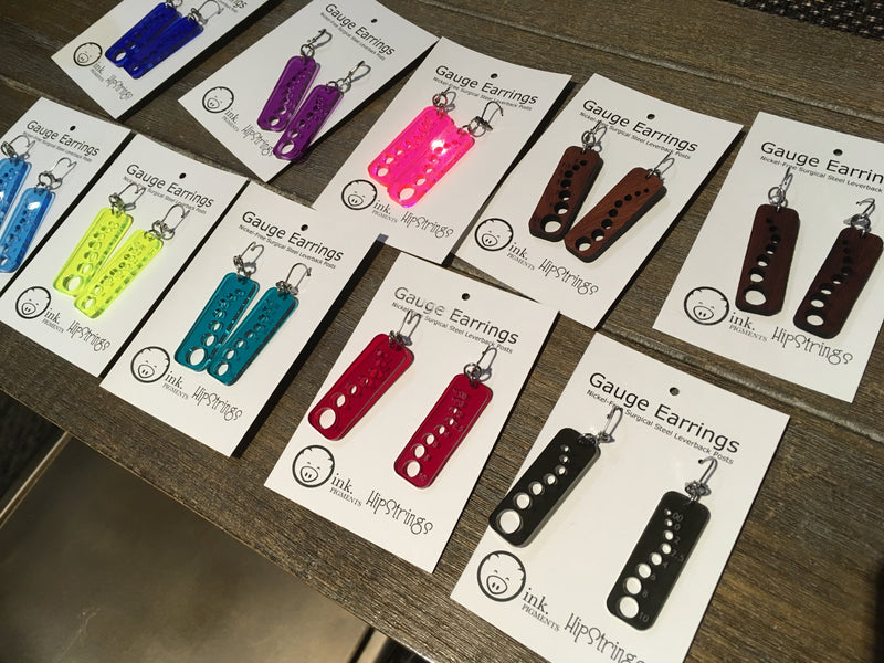 Needle Gauge Earrings – Oink Pigments