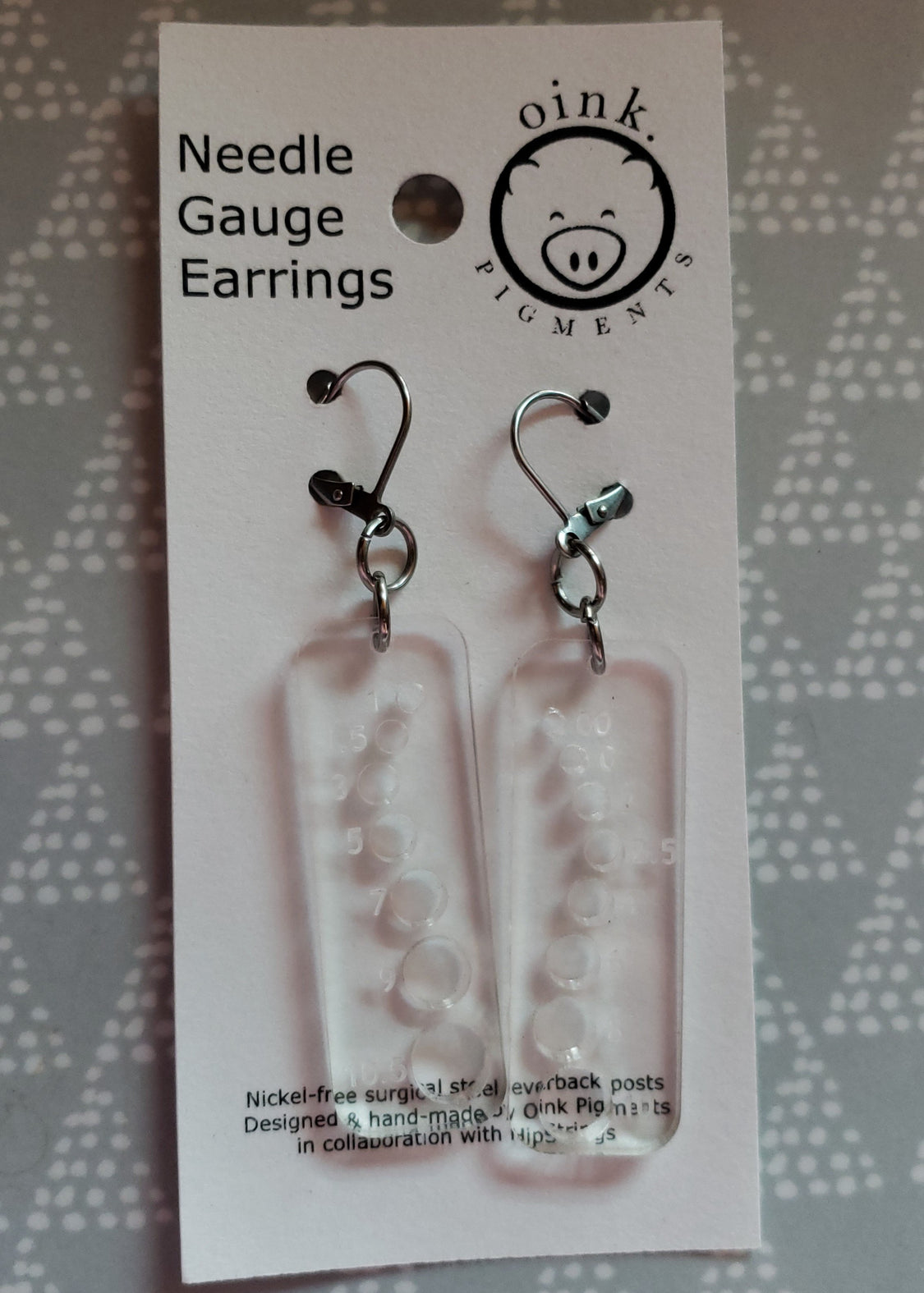 Needle Gauge Earrings – Oink Pigments