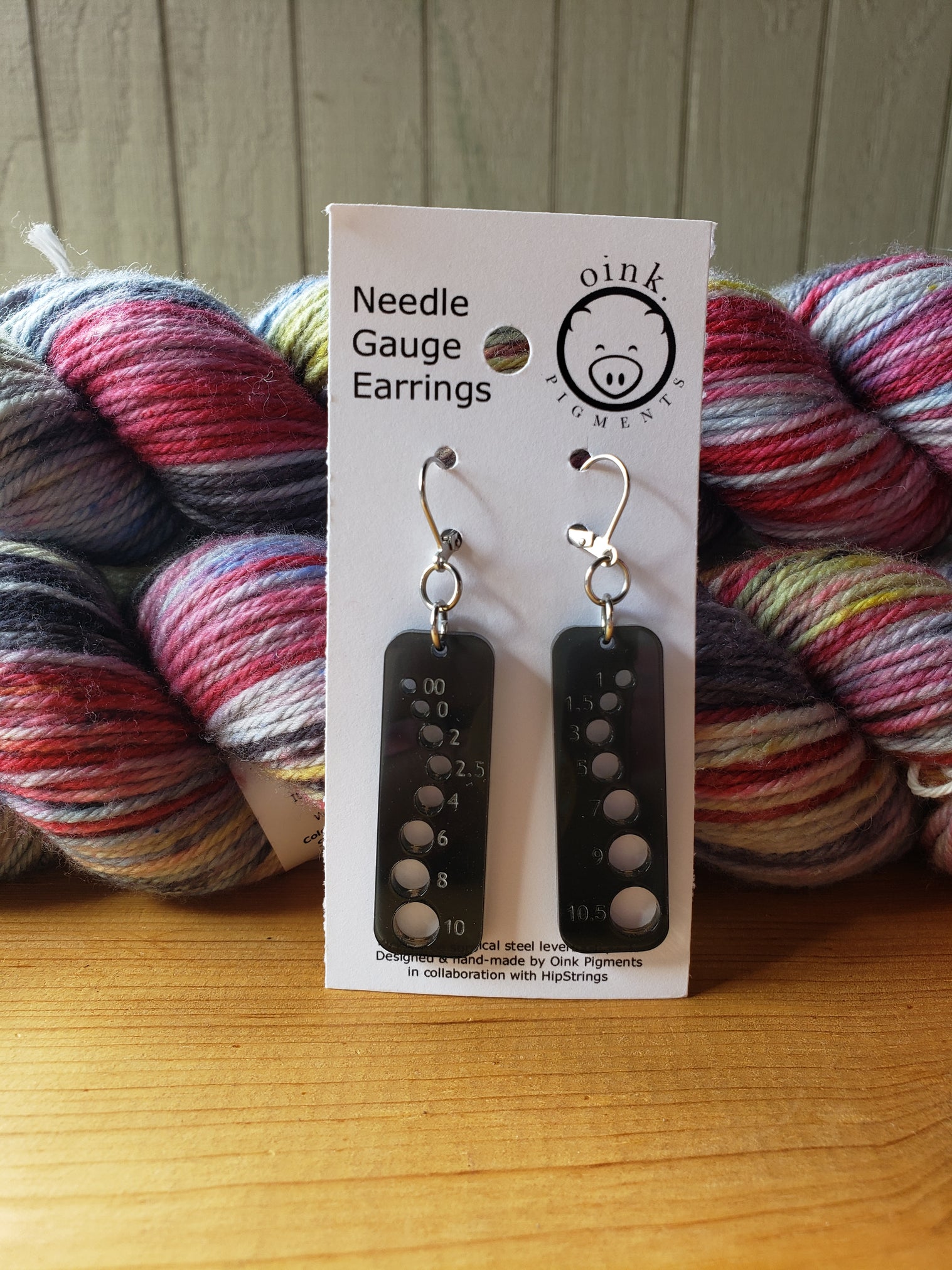 Needle Gauge Earrings – Oink Pigments