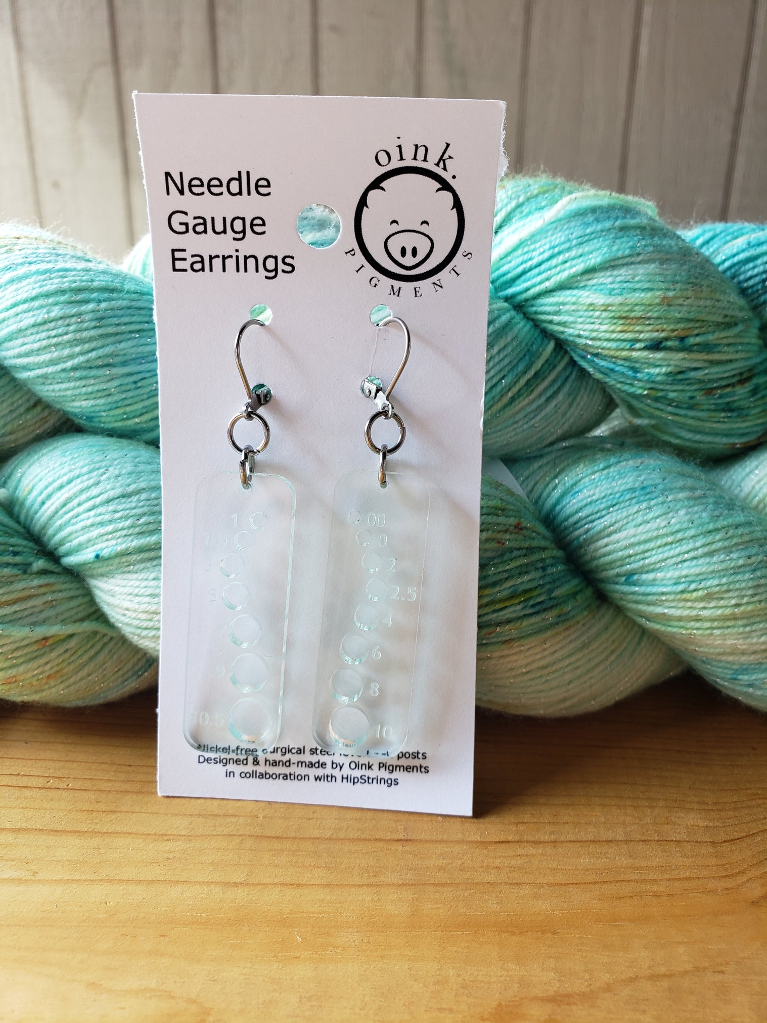 Needle Gauge Earrings – Oink Pigments