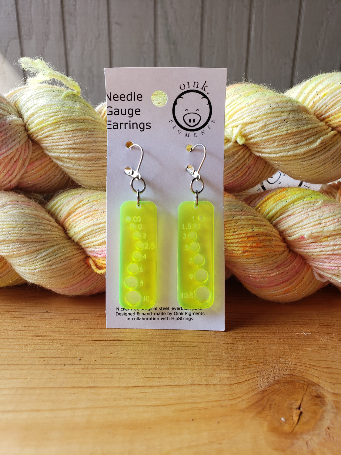 Needle Gauge Earrings – Oink Pigments