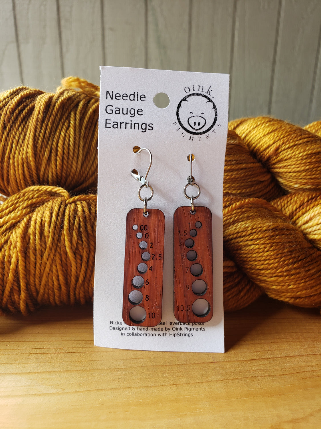 Needle Gauge Earrings – Oink Pigments