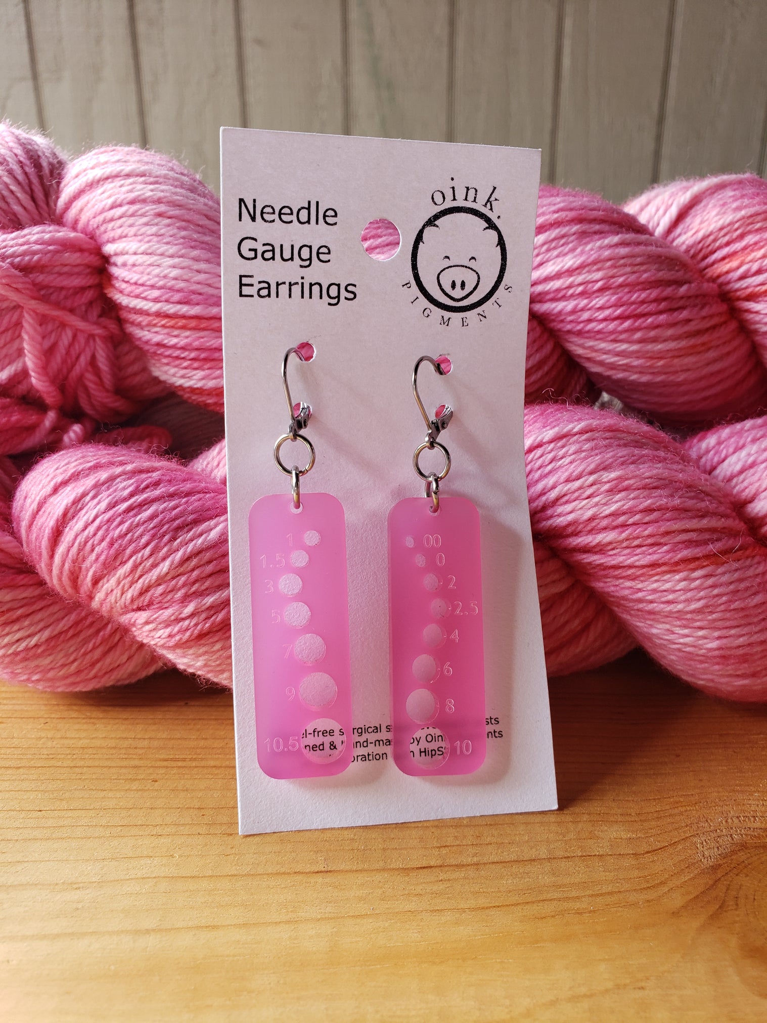 Needle Gauge Earrings – Oink Pigments