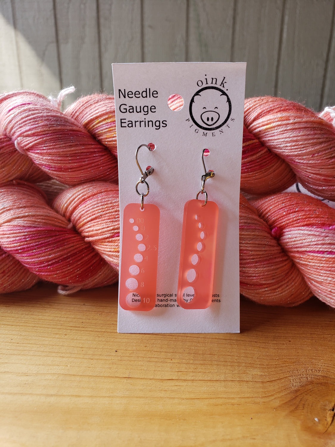 Needle Gauge Earrings – Oink Pigments